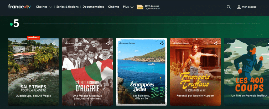 Principais canais de televisão na França